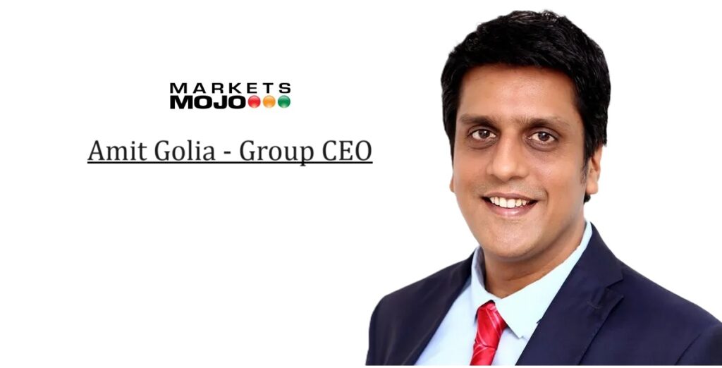 Amit Golia has joined the data-driven fintech platform MarketsMojo as ...