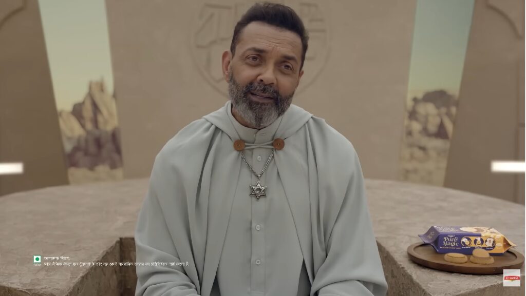Bobby Deol plays a godman in Britannia’s new choco tarts ad ...