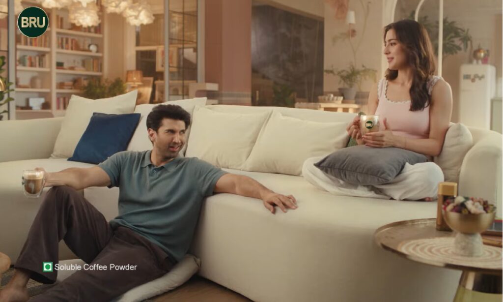 Sara Ali Khan and Aditya Roy Kapur star in Bru Gold’s playful new TVC ...